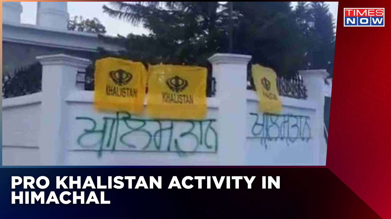 Pro-Khalistan Flags Were Tied Outside The Himachal Legislative Assembly ...