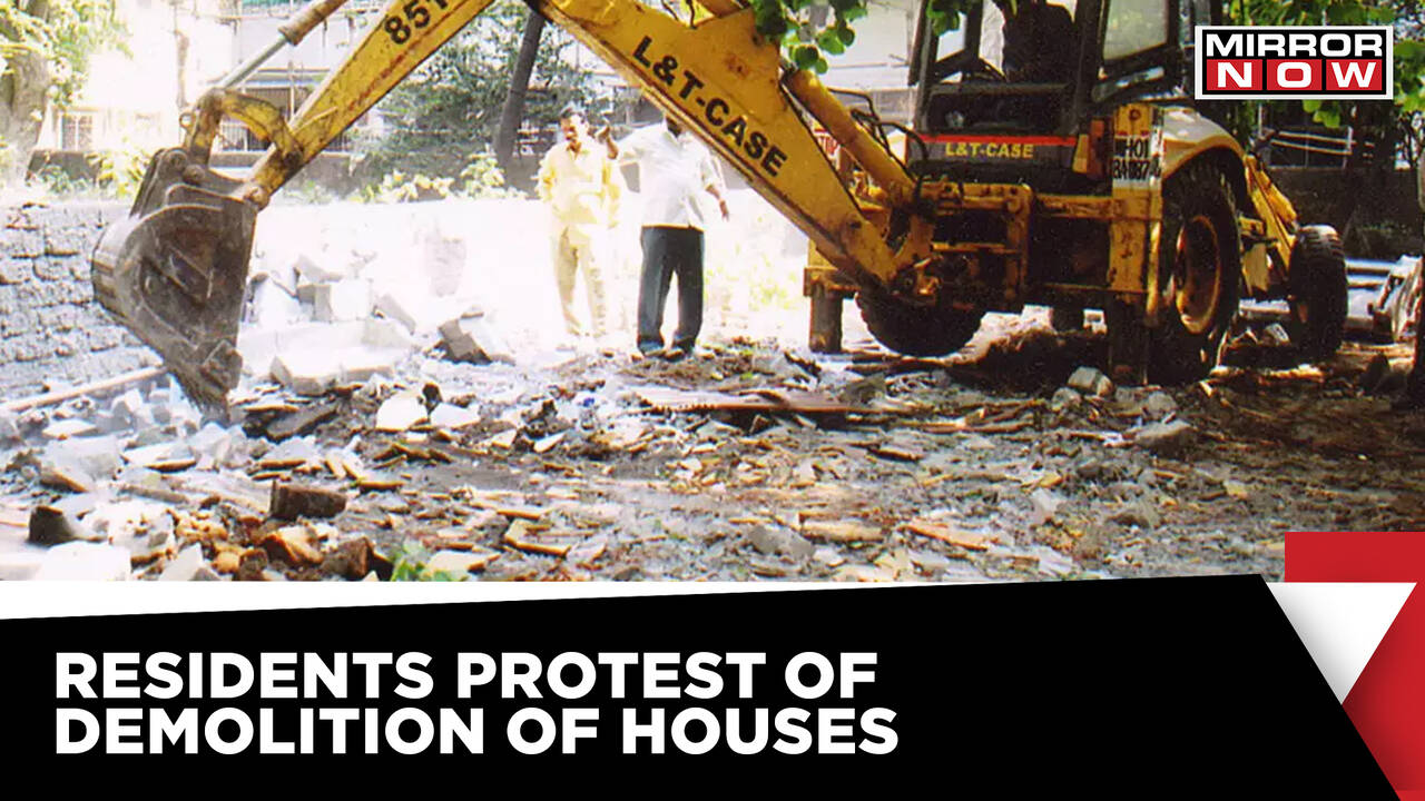 Chennai Demolition | Residents protest demolition of 260 houses by the ...