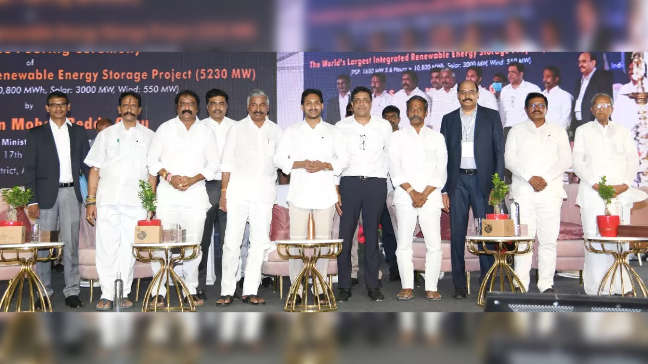 CM YS Jagan lays foundation stone for world's largest renewable energy ...