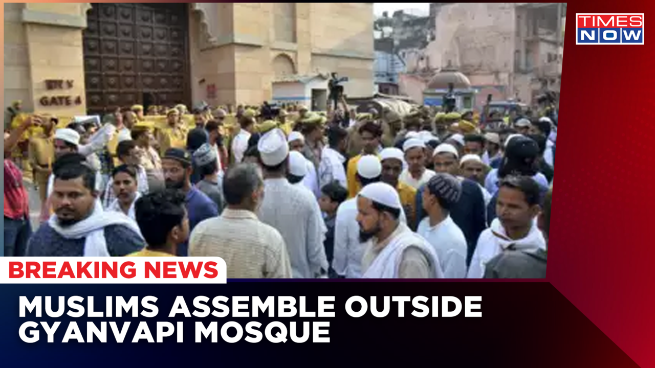 Massive Security Deployed At Gyanvapi Mosque, Muslim Devotees Gathered ...