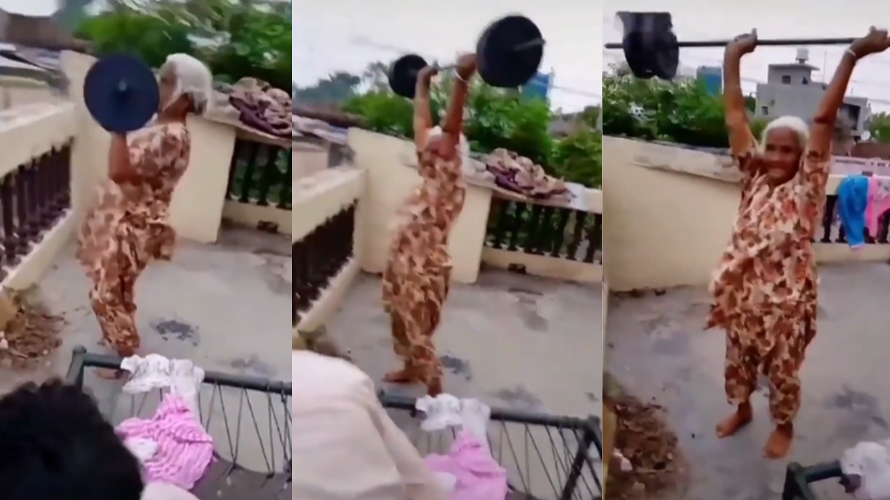 Viral video: This dadi performing deadlift with ease will give you ...