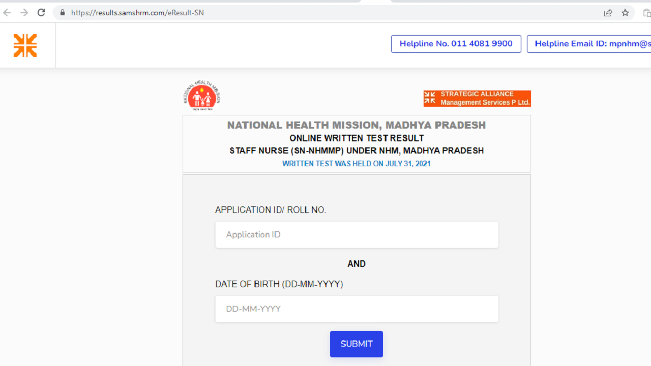 NHM MP Staff Nurse Result 2021-22 declared on nhmmp.gov.in, steps and ...