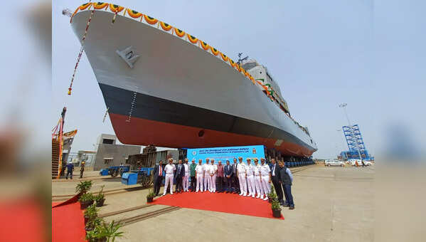 GRSE launches ‘INS Nirdeshak’ for the Indian Navy, to replace ...