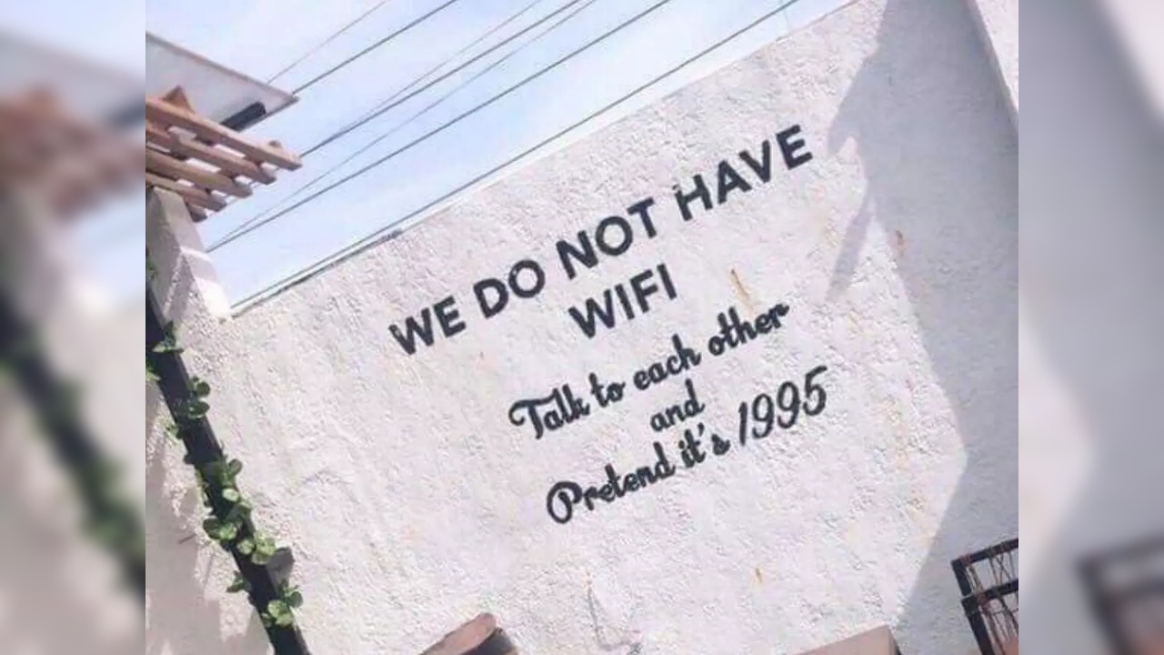 'No WiFi, talk to each other and pretend it's 1995': Internet digs US ...