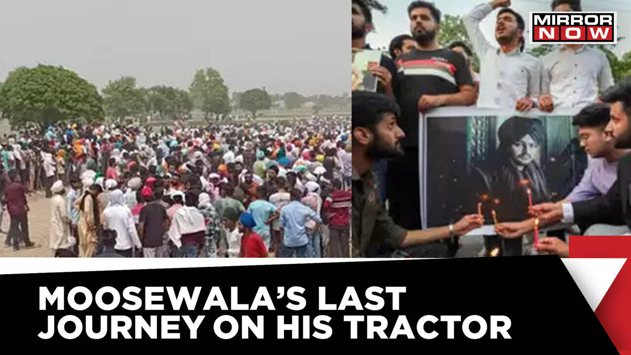 Sidhu Moose Wala's Final Journey On His Favourite Tractor | Moose Wala ...