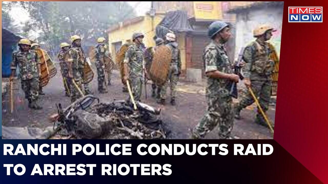 Ranchi Police Conducts Raid At Karbala Chowk To Arrest Rioters | Latest ...