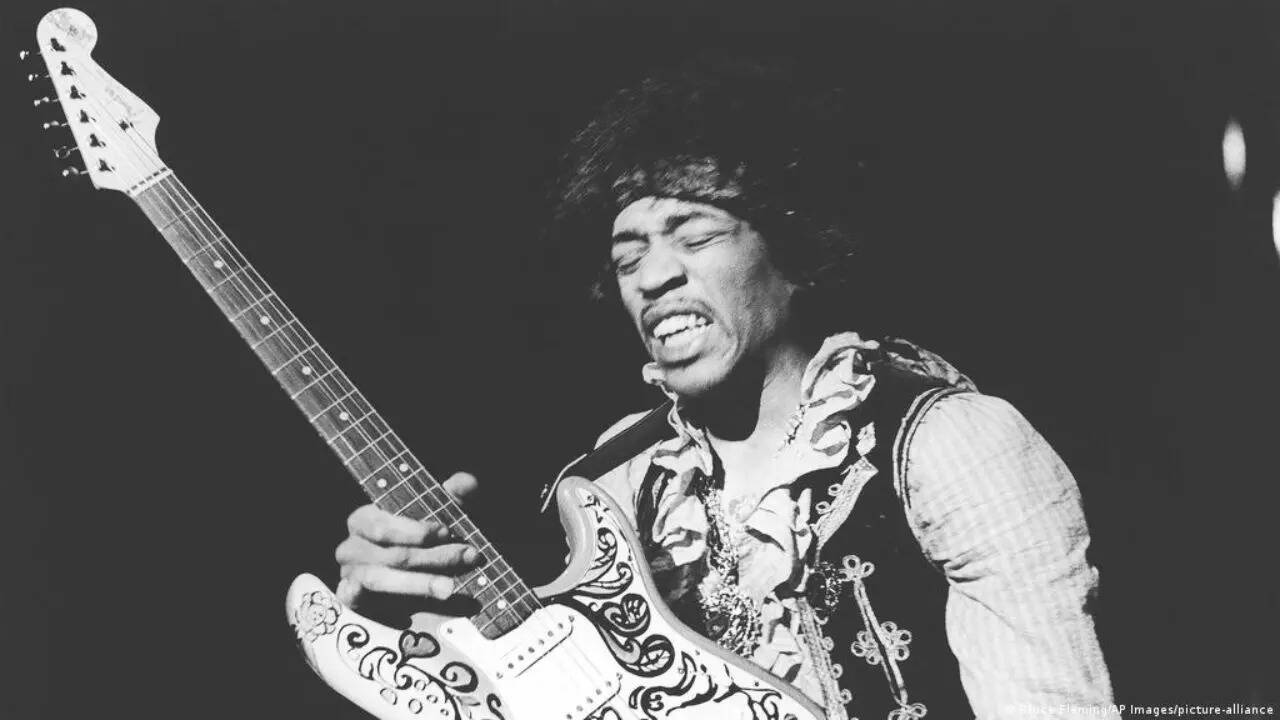 Plaster cast of legendary guitarist Jimi Hendrix's phallus on display ...