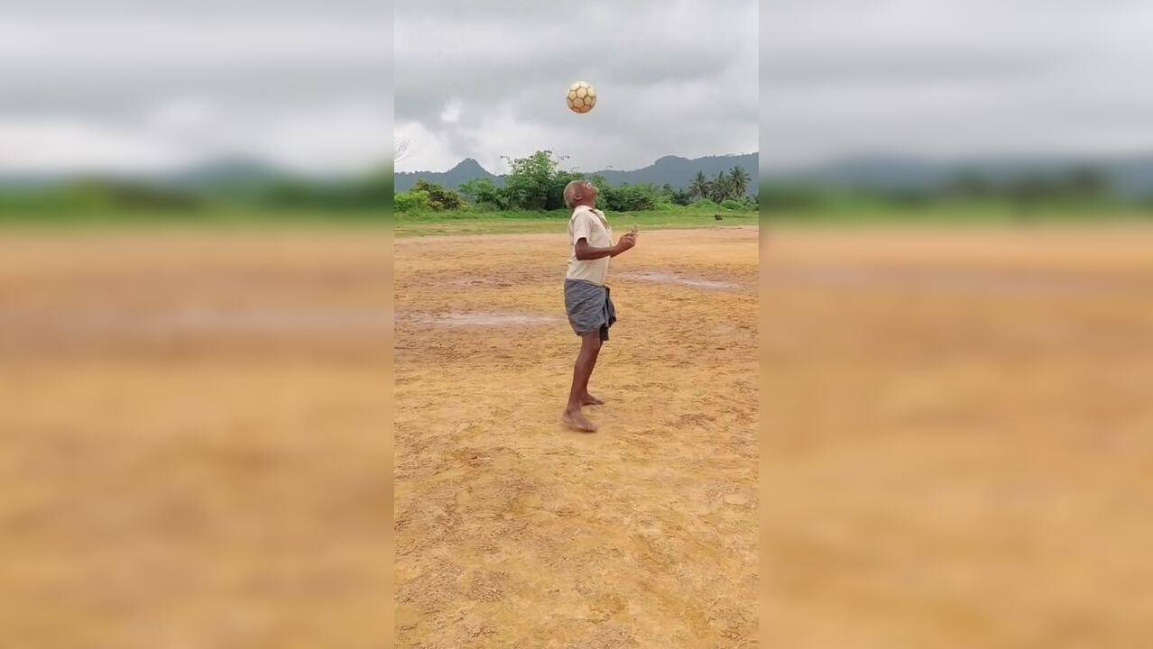 Viral video: 64-year-old Kerala man juggling football stuns with ...