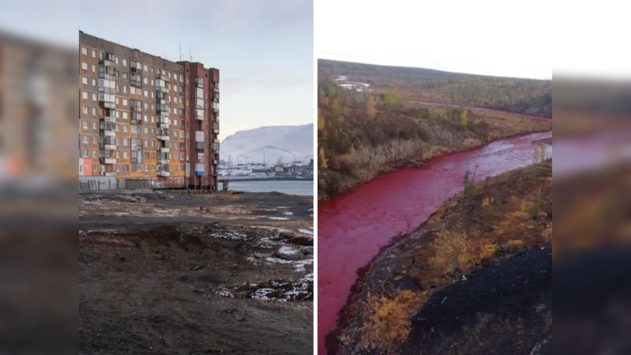 Inside the 'most depressing city on Earth' with blood-red sea, -30C ...