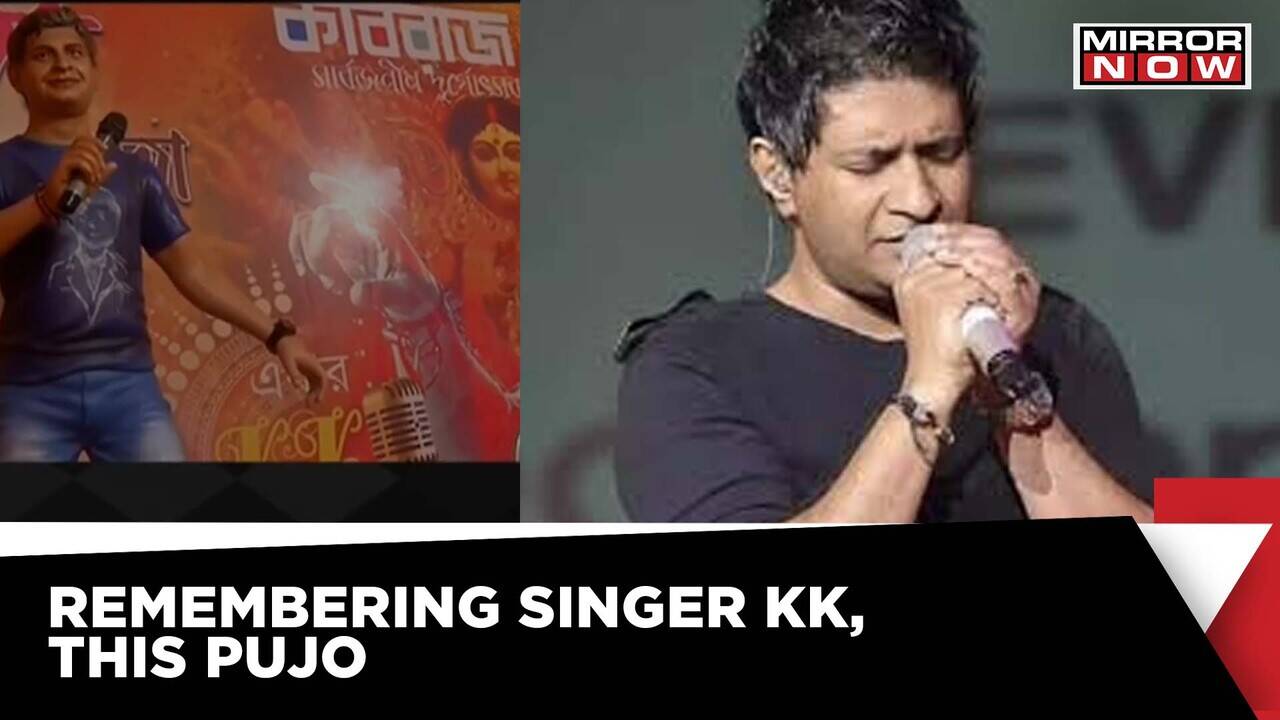 Late Singer KK Statue | Singer KK's Last Concert, Pujo Theme In Kolkata ...