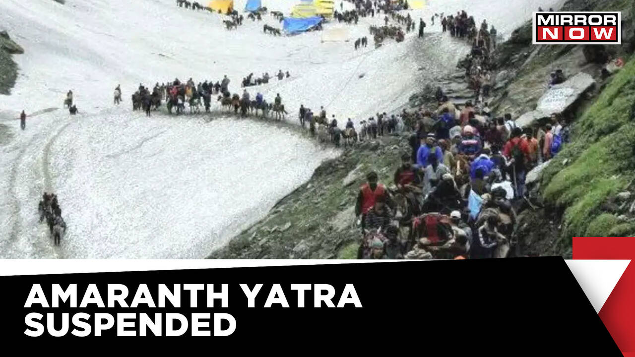 Due To Bad Weather, Amarnath Yatra 2022 To Remain Suspended For Second Consecutive Day | Times Now