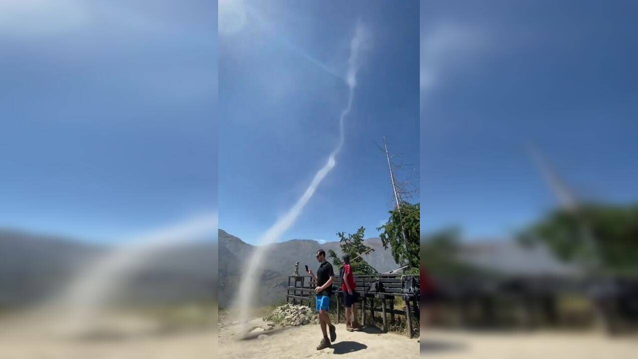 Viral video: Wild dust devil spinning violently stuns onlookers | Times Now