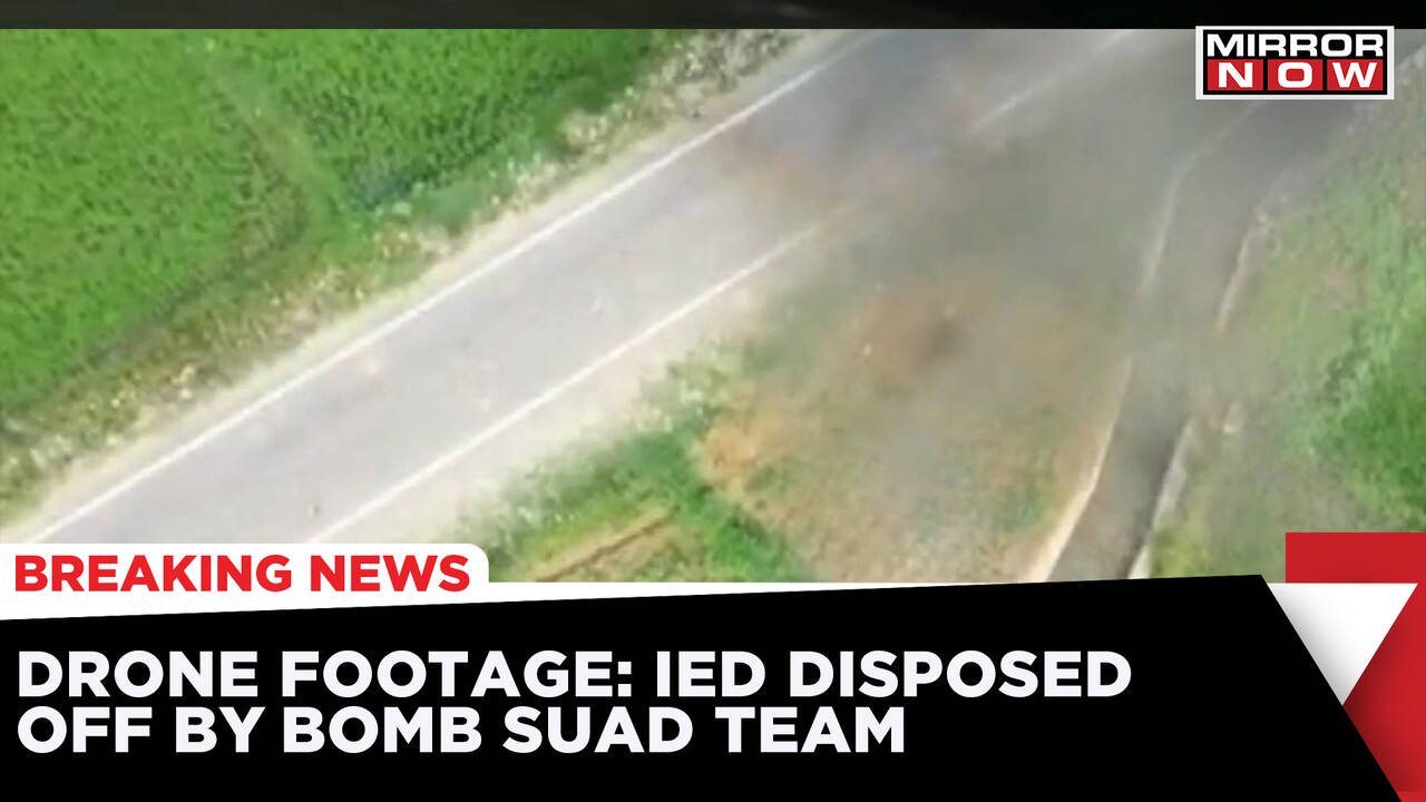 Drone Footage of IED Disposed Off By Forces | Major Security Scare ...