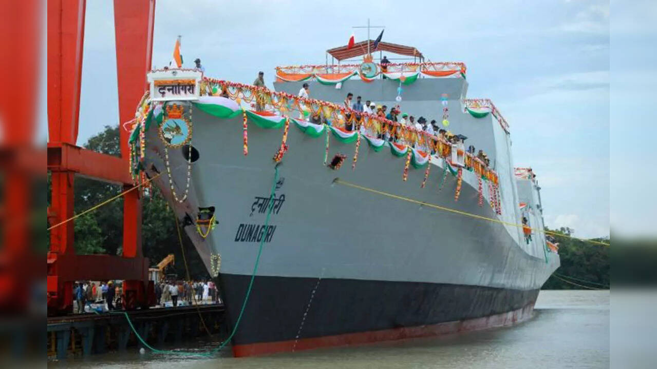 Stealth frigate INS Dunagiri launched: What it means for Indian naval ...