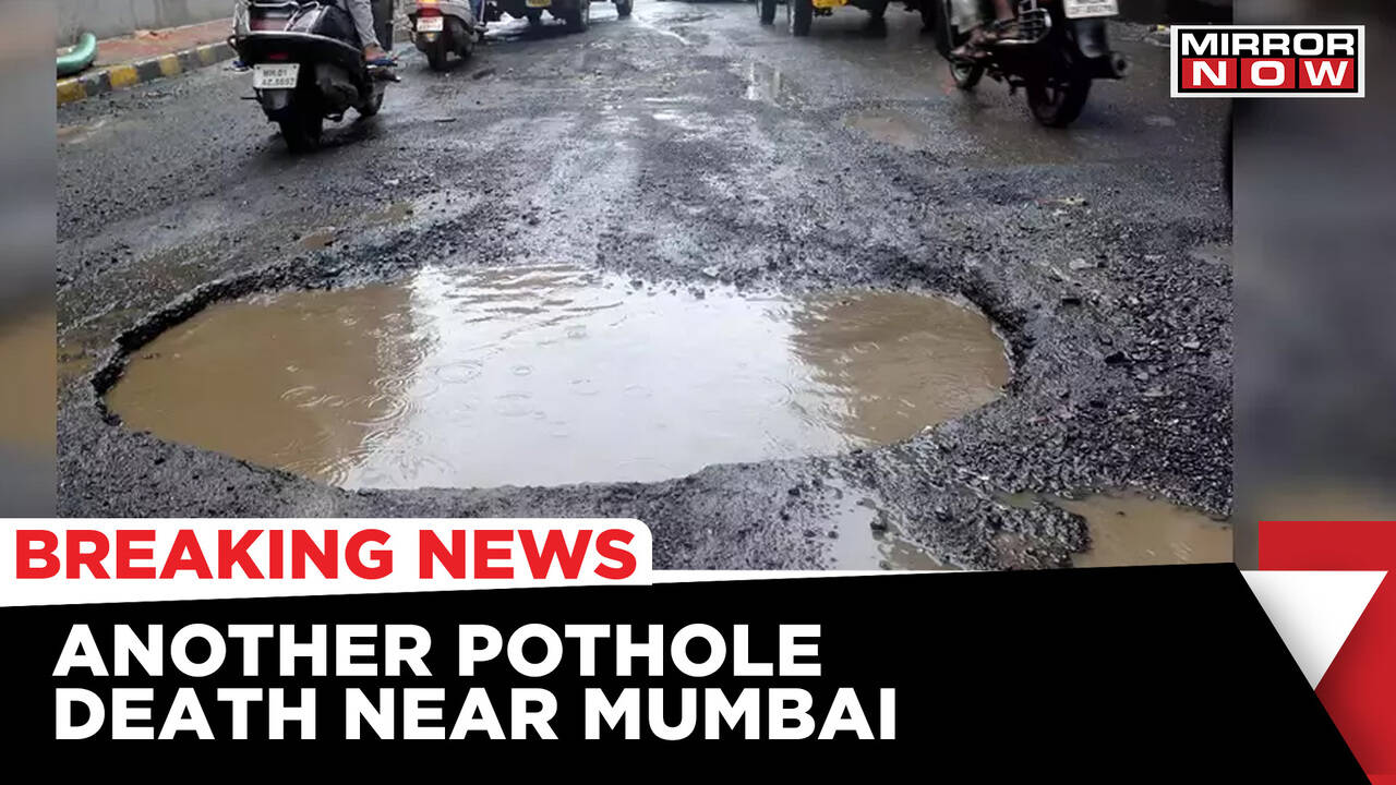 Another pothole death near Mumbai | Youth falls off, run over by bus ...