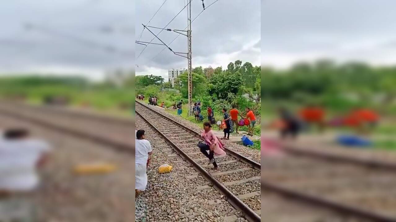 Woman nearly run over by train while unloading luggage for family, IFS ...