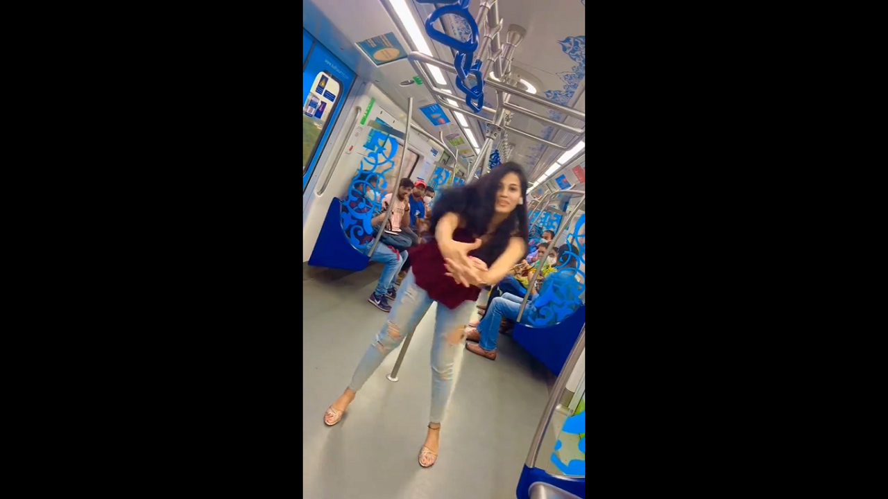 Hyderabad Woman Booked By Hmrl For Dancing On Metro For Her Social