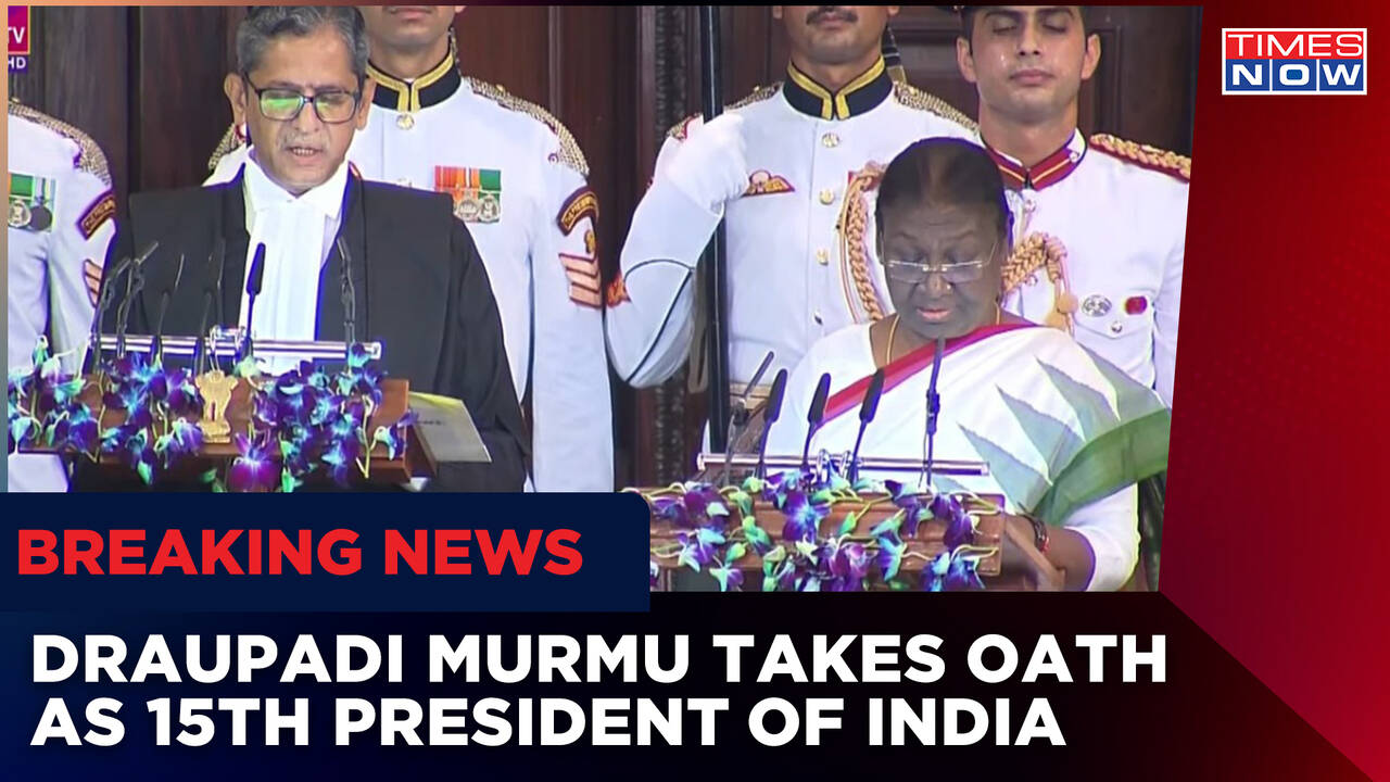 Draupadi Murmu Takes Oath As 15th President Of India | Swearing-In ...