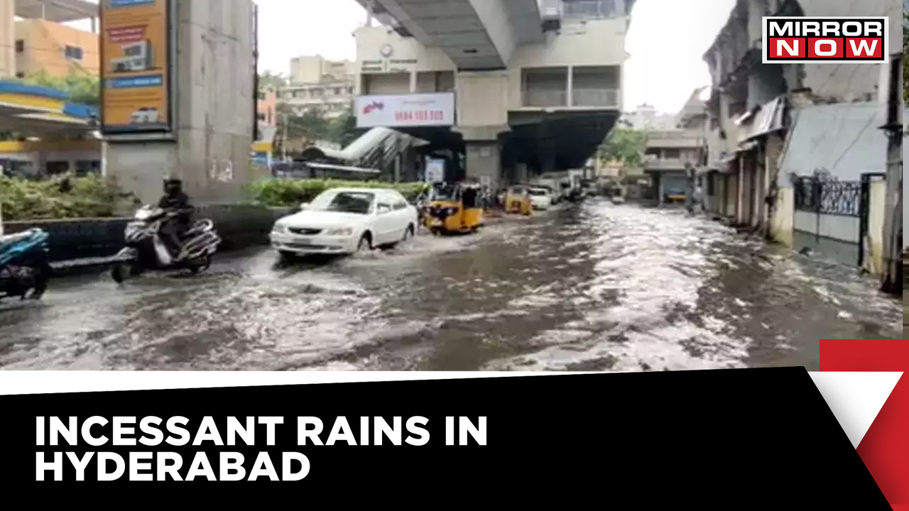 Heavy Rains Lash Telangana; IMD issues Red, Orange & Yellow Alert For ...
