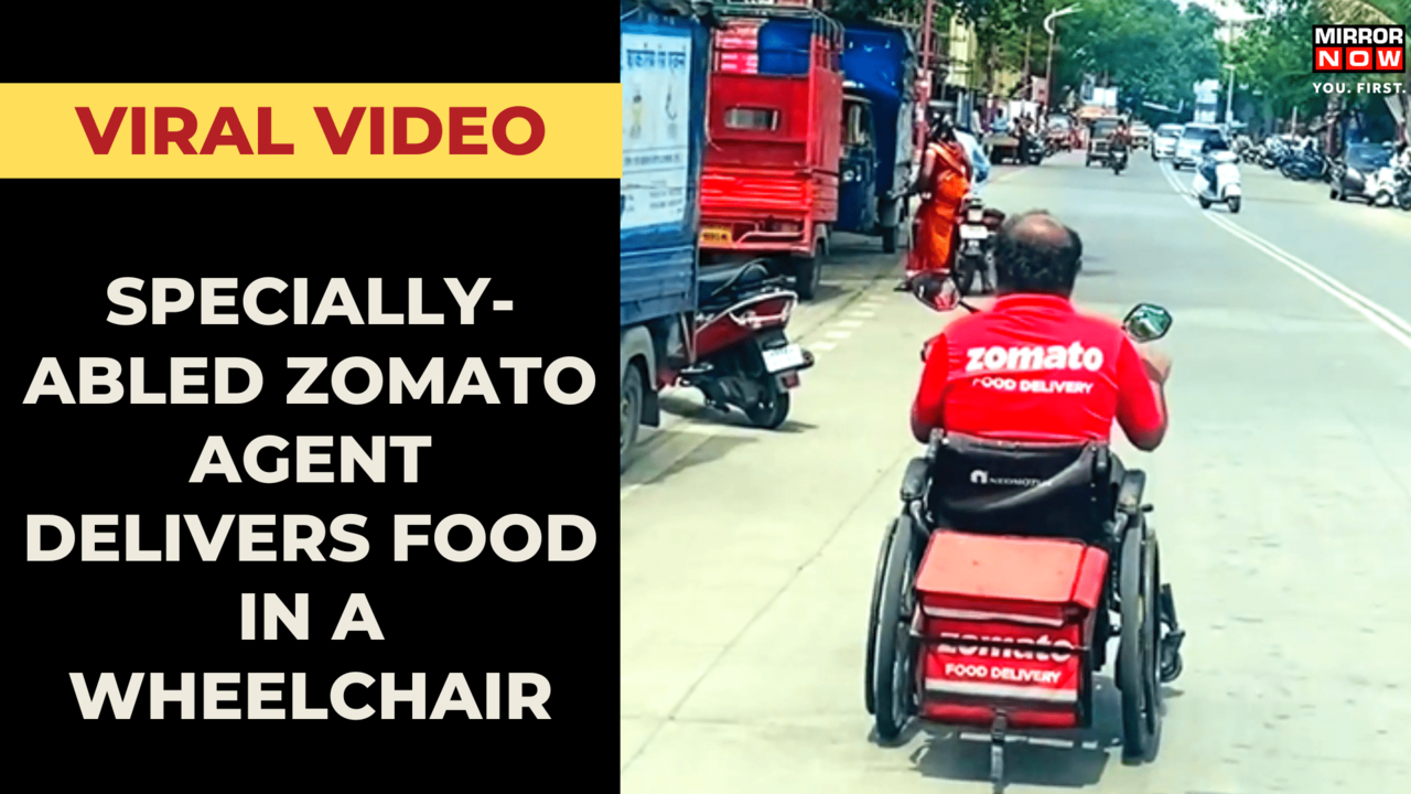 iral Video | Specially-Abled Zomato Agent Delivers Food in a Wheelchair ...
