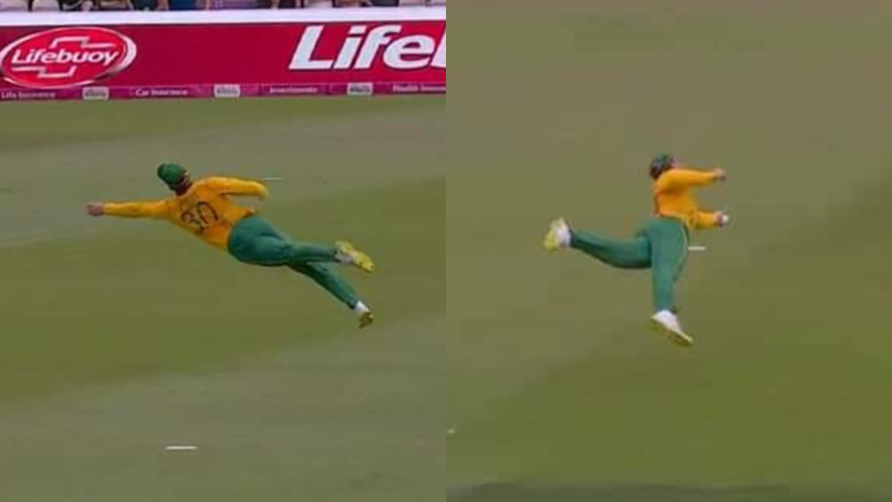 Watch: 'Superman' Tristan Stubbs takes off to grab one-handed stunning ...