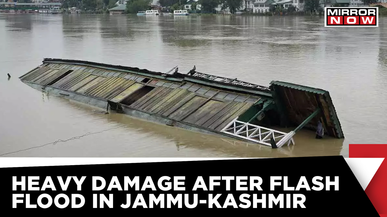 Heavy flood hits Jammu-Kashmir’s region; massive damage to houses and ...