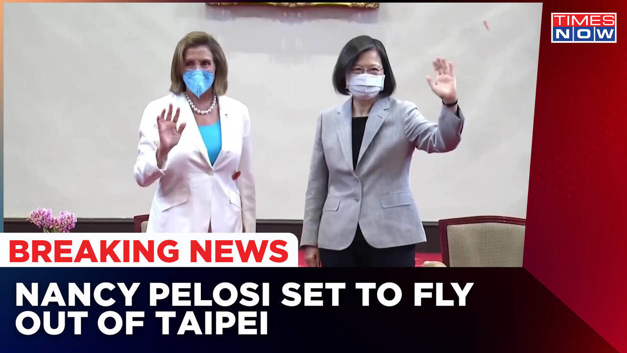 Nancy Pelosi Taiwan Visit Us Speaker Set To Fly Out Of Taipei