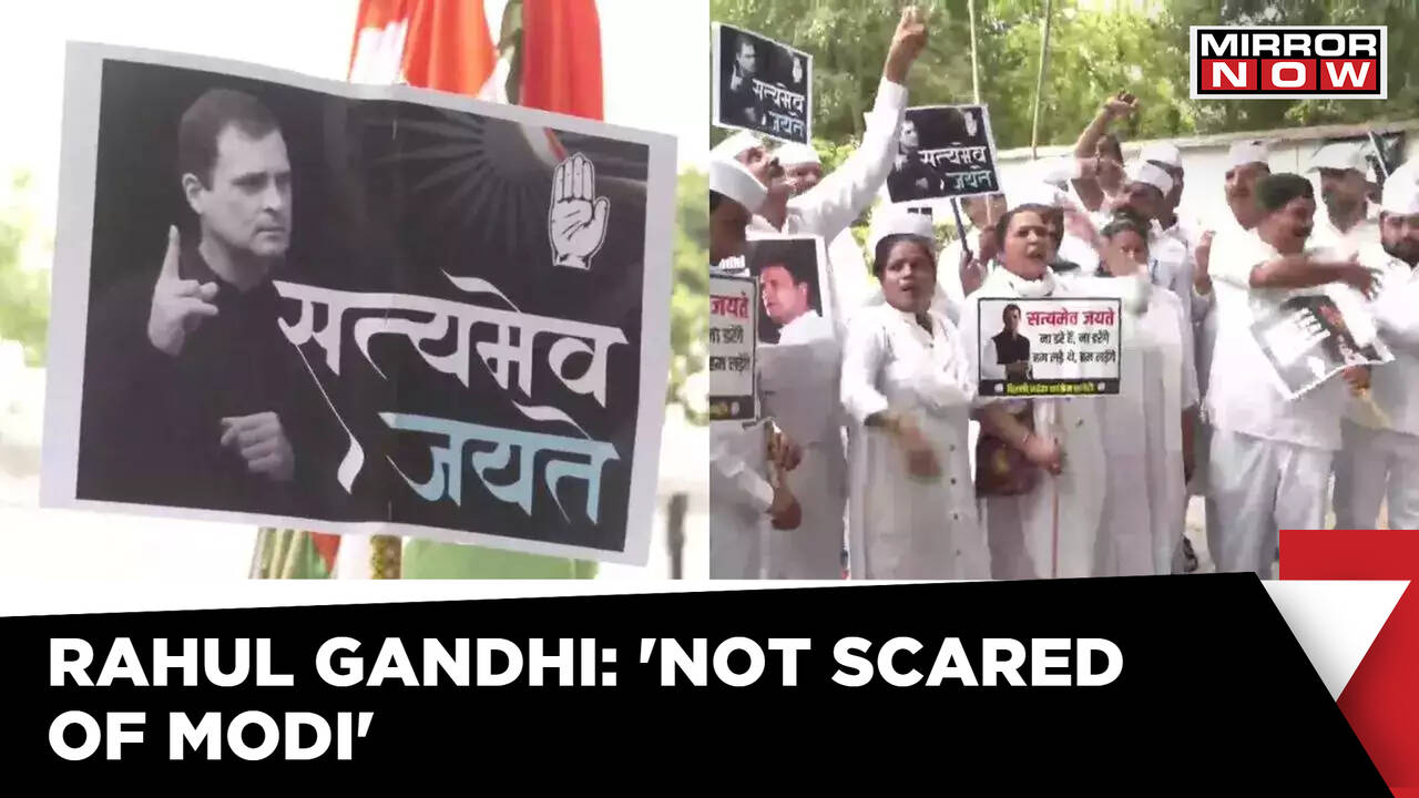 'I Am Not Scared of Narendra Modi' Says Rahul Gandhi| BJP Asks 'Why Are ...