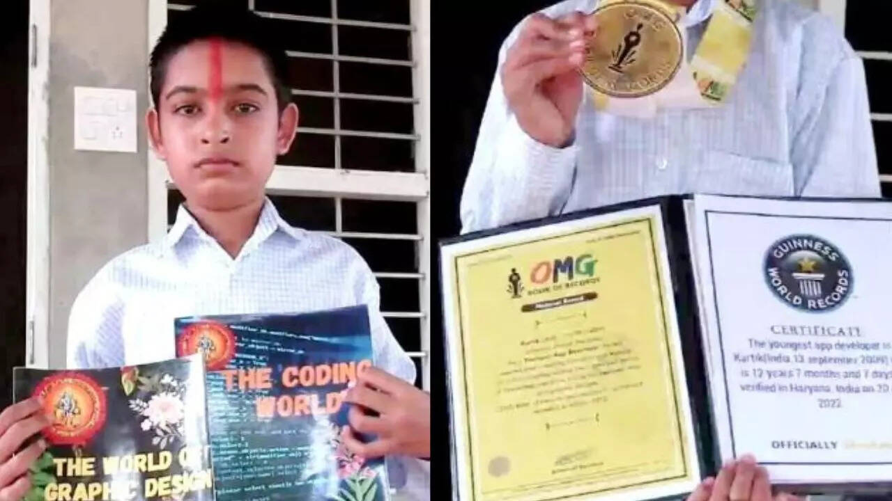 12-year-old from Haryana creates Guinness World Record by becoming the ...