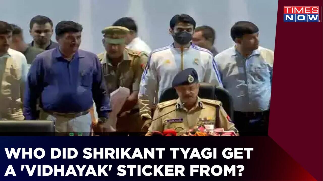 Shrikant Tyagi Got 'Vidhayak' Sticker From SP's Swami Prasad Maurya ...