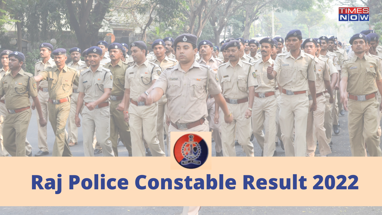 Raj Police Constable Ka result 2022 Live Rajasthan police constable ...