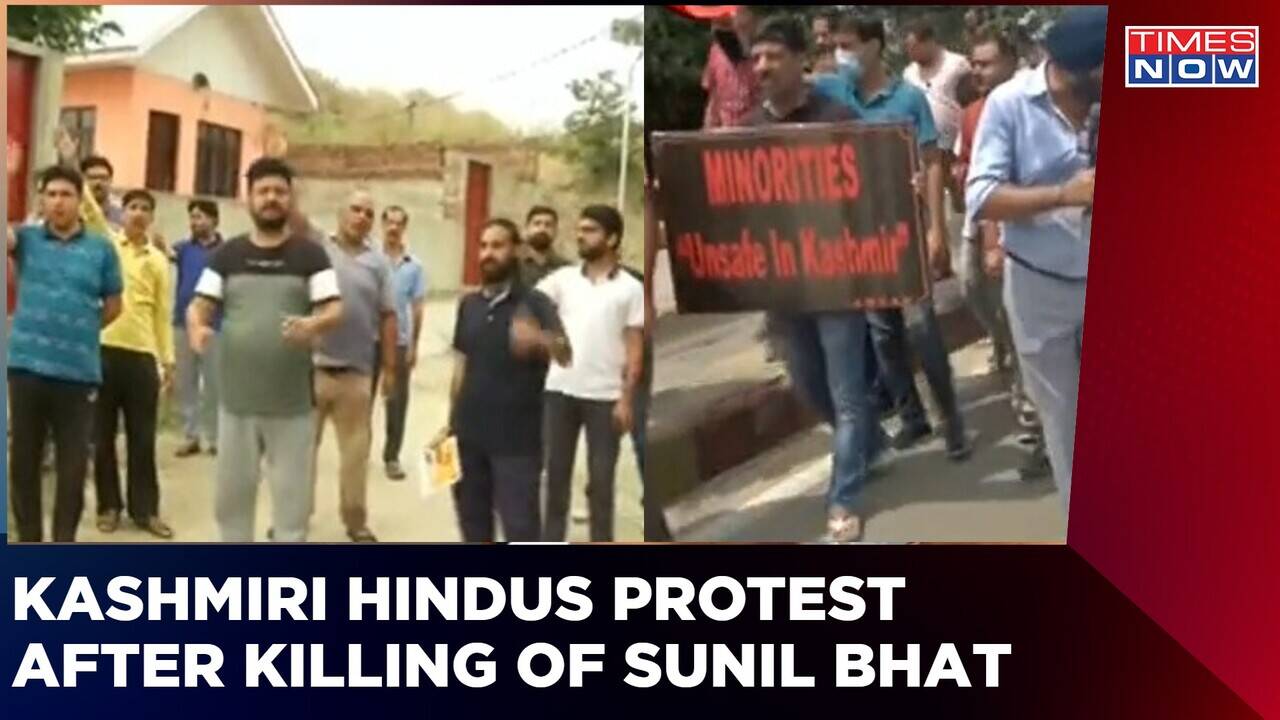 Kashmiri Hindus Protest On Streets After Another Targeted Killing Of ...