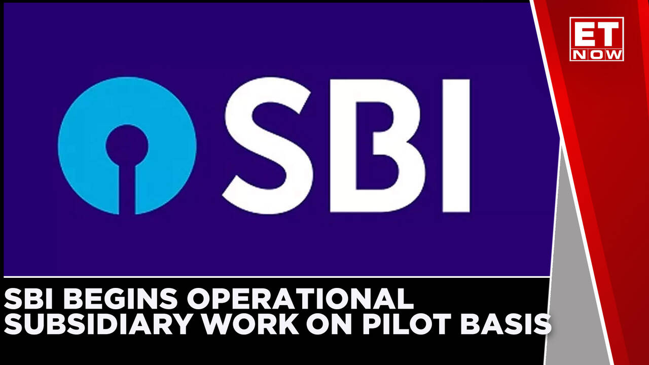 SBI begins operational subsidiary work on a pilot basis | Times Now