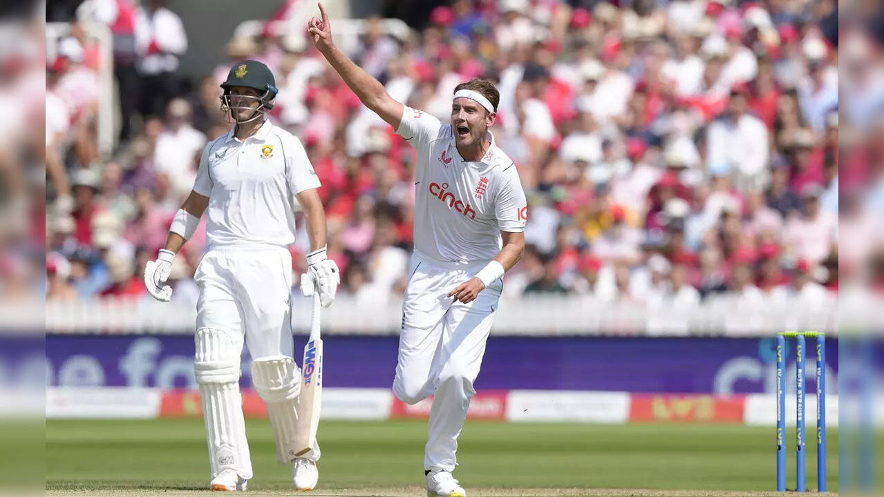 Stuart Broad completes century of Test wickets at Lord’s to join ...