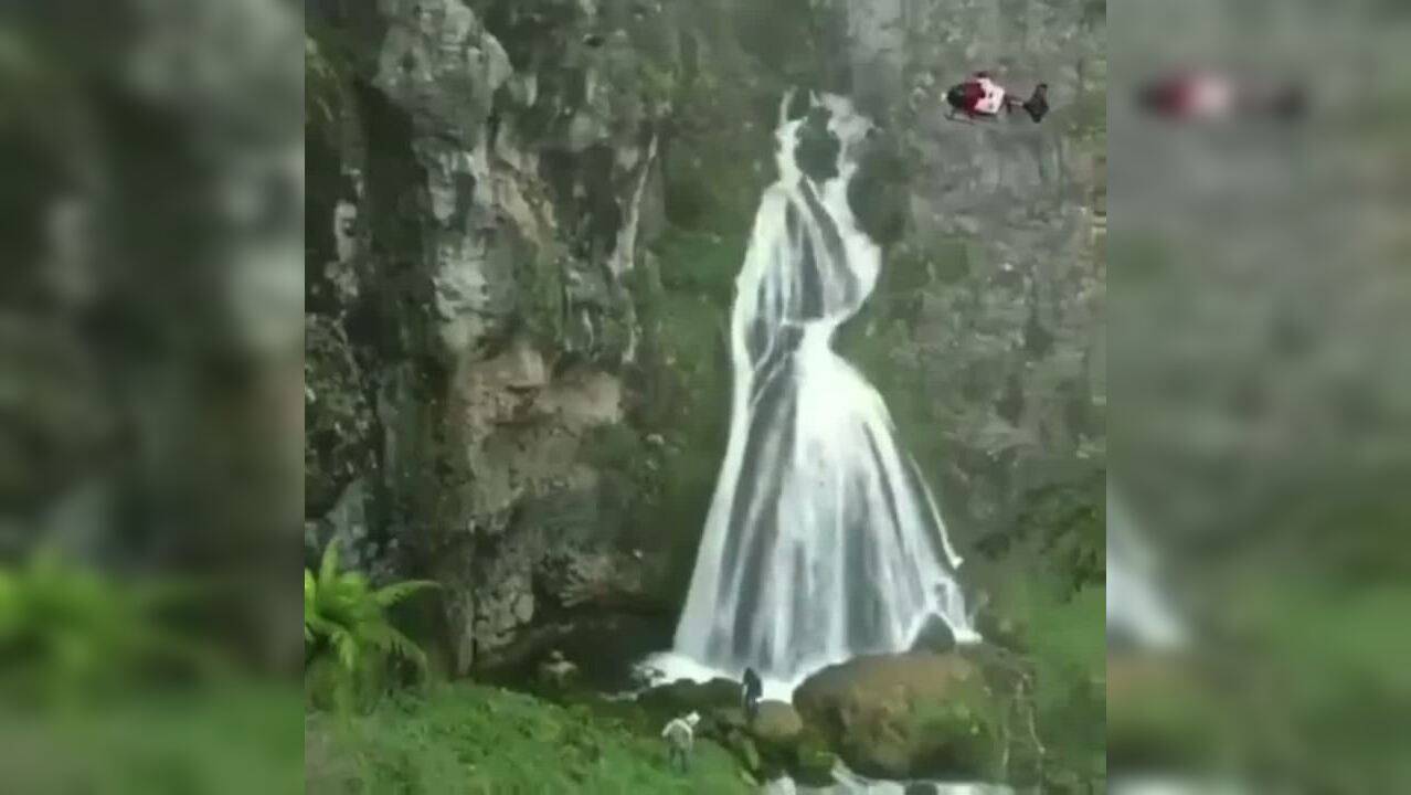 Viral video: Bride Waterfall in Peru resembling bridal veil is stunning