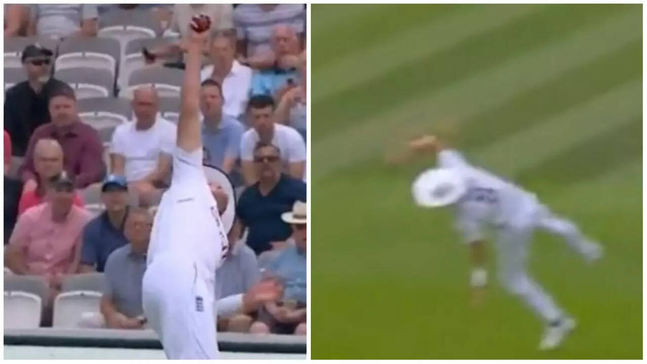 ENG VS SA: Stuart Broad pulls off incredible one-handed diving catch to dismiss Rabada in Lord's ...