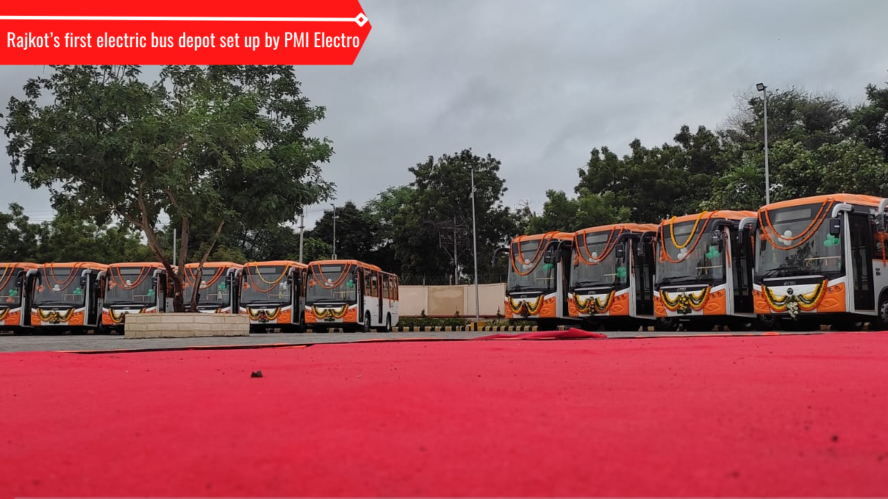 Rajkot’s first electric bus depot set up by PMI Electro | Auto News ...