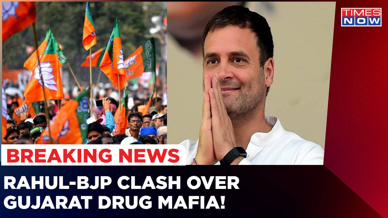 Rahul Gandhi Slams BJP; Says, 'Why No Action Against Drug Mafia In Gujarat?' | Times Now
