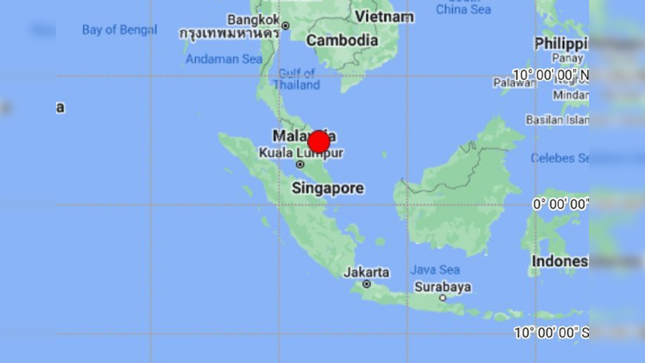 Earthquake of magnitude 6.2 hits 253 km Northeast of Kuala Lumpur ...