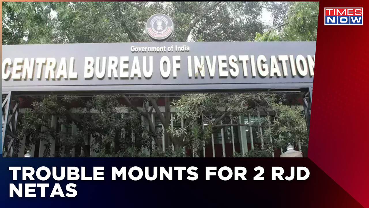 Trouble Mounts For 2 RJD Netas Raided By CBI, High Drama Plays Out As ...