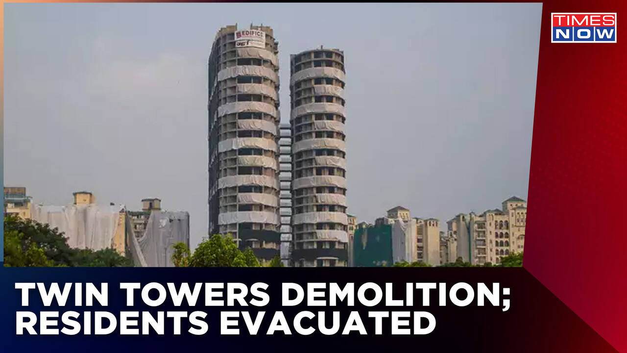 Noida Twin Towers Demolition; Residents Evacuated | Noida Expressway ...
