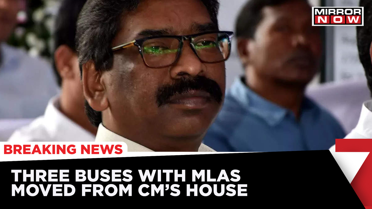Three Buses With MLAs Moved From CM Hemant Soren's Residence | Sumanth Raman On Jharkhand ...