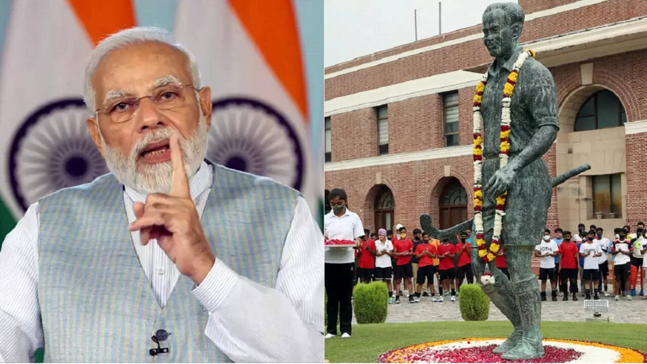 Dhyan Chand: PM Modi pays tribute to hockey legend Major Dhyan Chand on ...