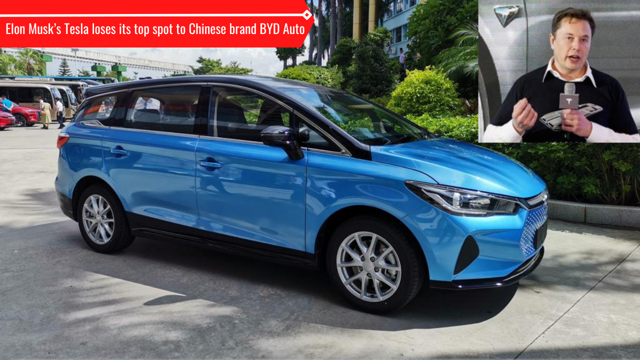 Elon Musk’s Tesla loses its top spot to Chinese brand BYD Auto