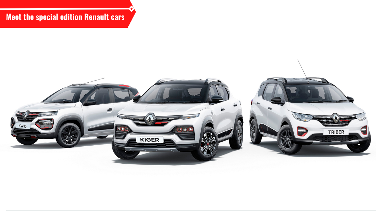 Special edition Renault Kwid, Kiger and Triber break cover. Bookings ...