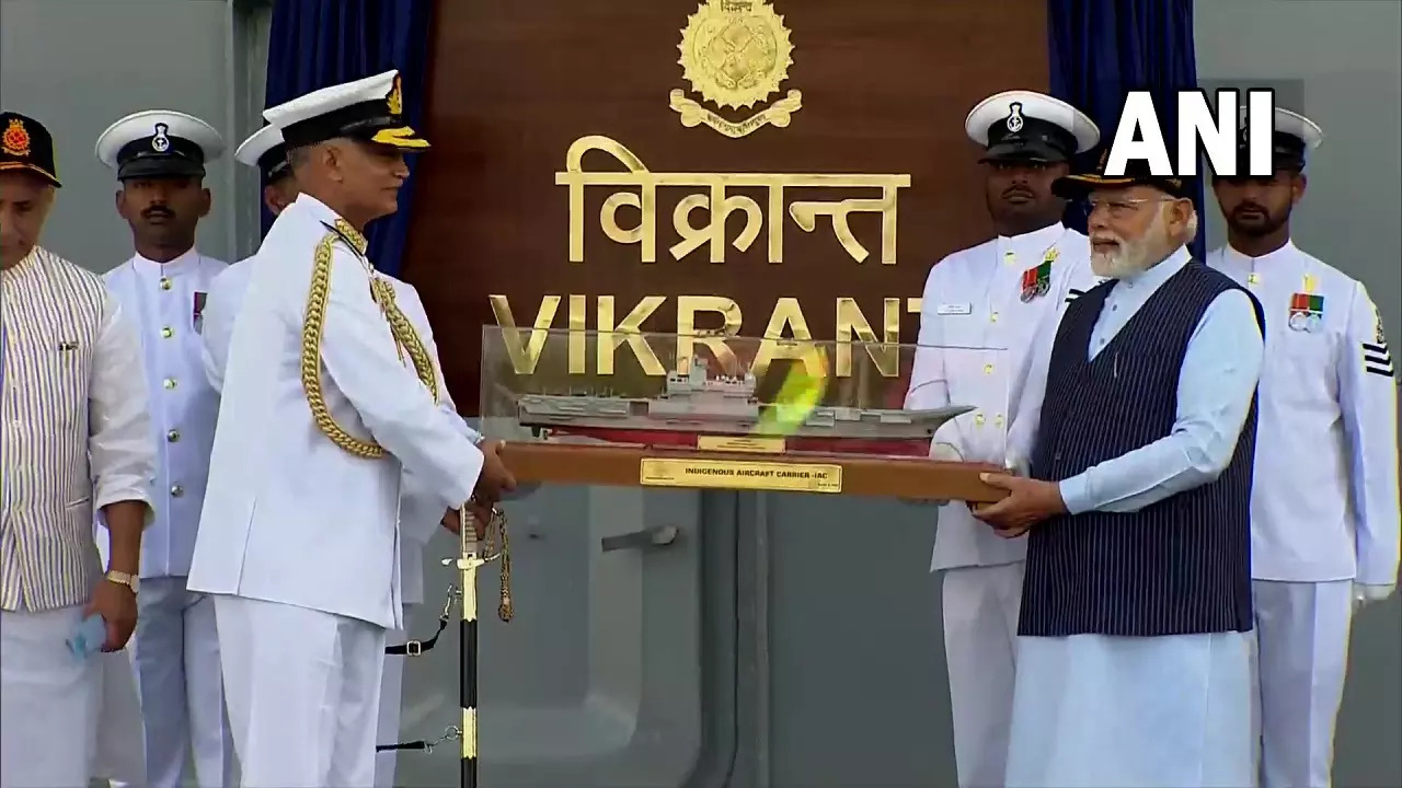 INS Vikrant Live: world biggest first Indigenous Aircraft Carrier launch today by pm Narendra ...