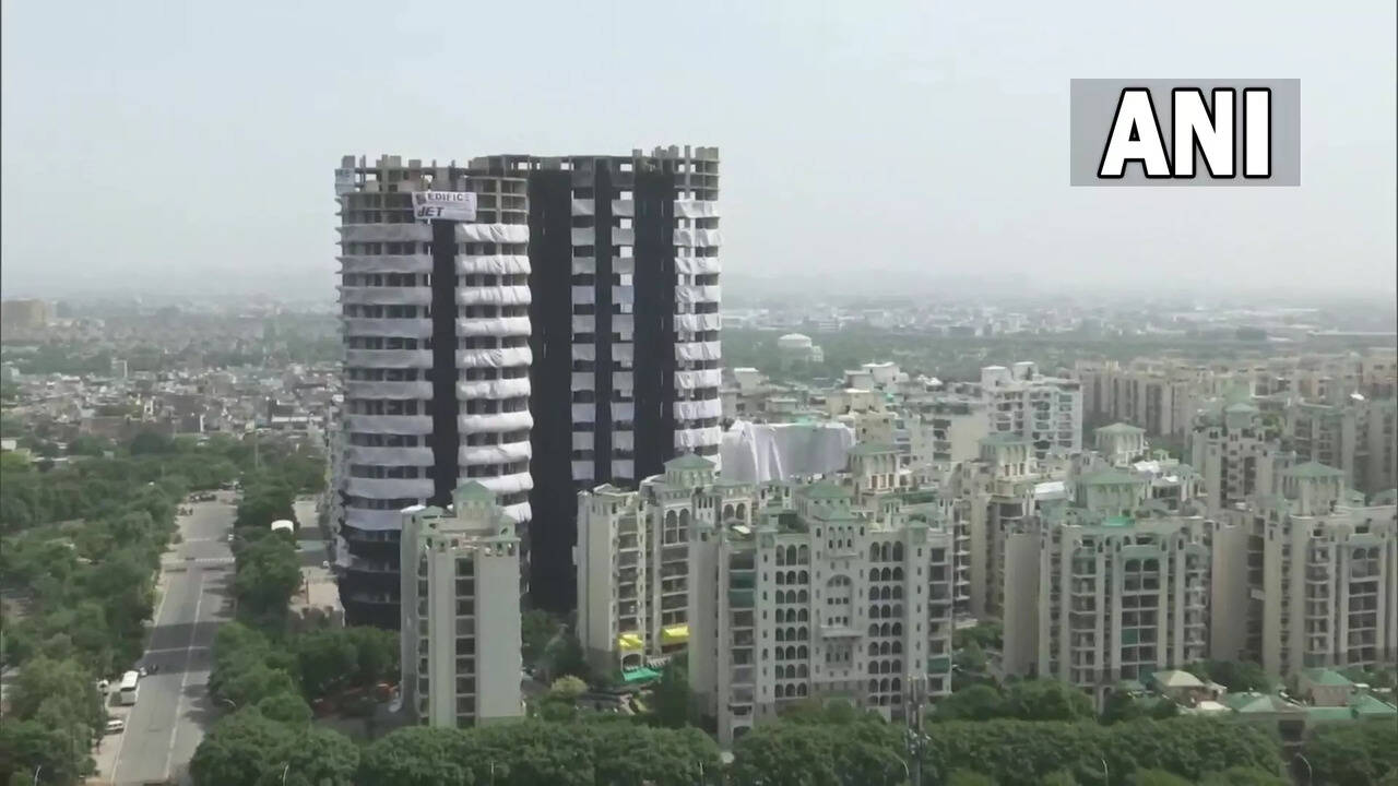 Noida twin tower waste to be recycled into green building material by ...