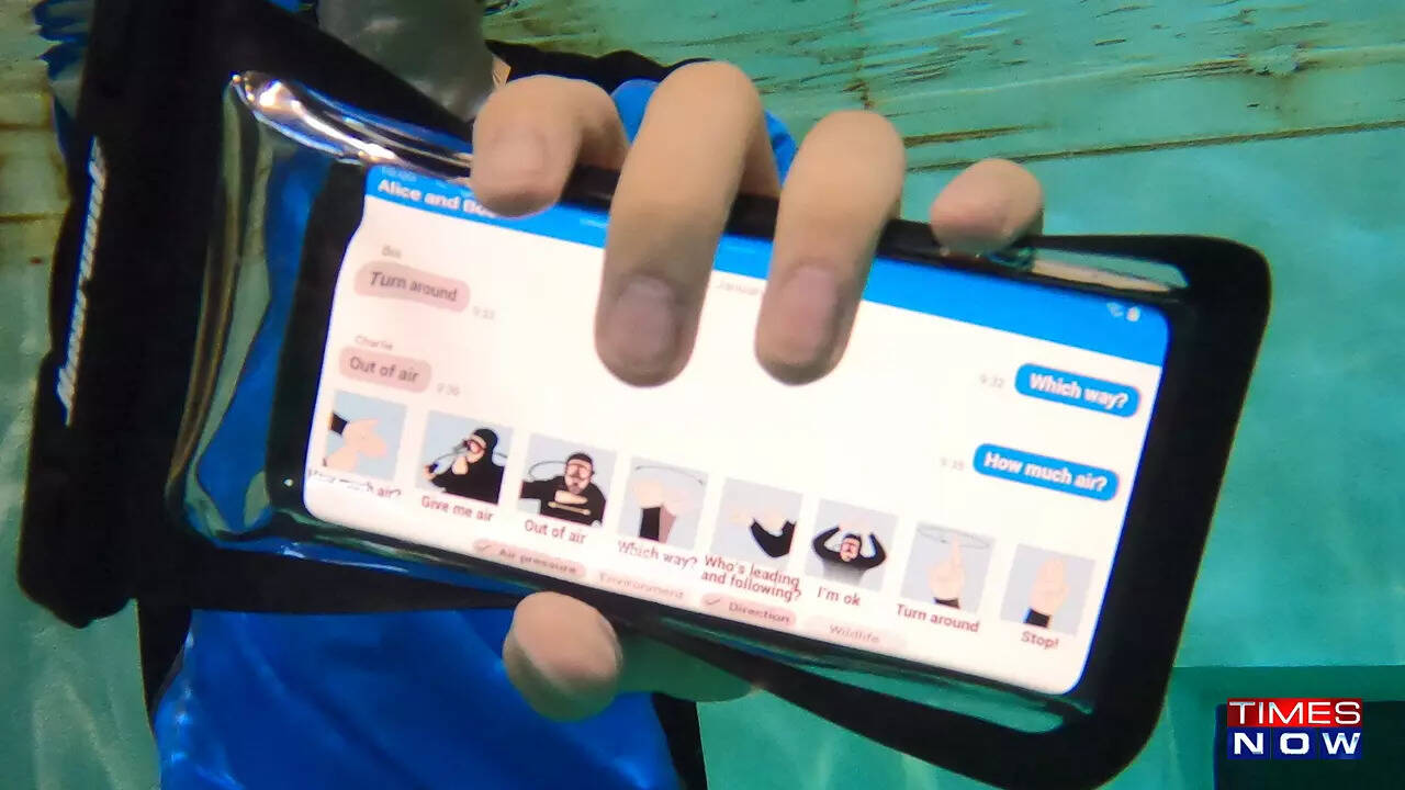 Researchers develop underwater messaging app that works using the phone ...