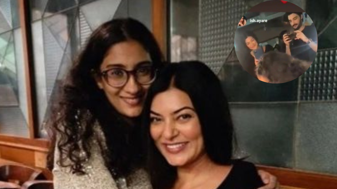 Sushmita Sen's ex-BFs Rohman Shawl, Ritik Bhasin join her for daughter ...