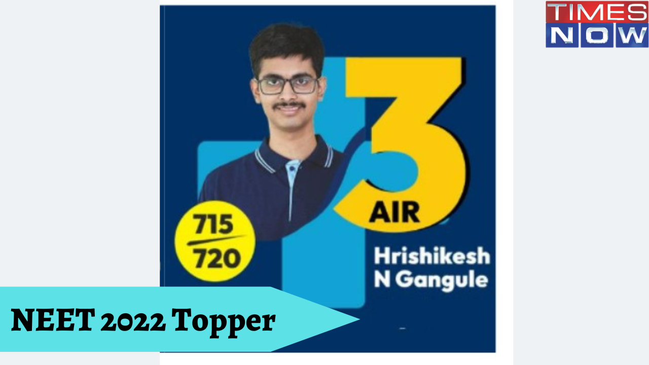 NEET Topper Hrishikesh Gangule secures AIR 3, calls revision of ...